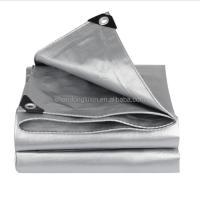 China Waterproof PE Tarpaulin with Eyelets 2-12m Width Abrasion Resistant Outdoor Tent Tarp for sale