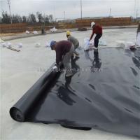 China Black HDPE Geomembrane 1m-8m Width 0.75mm-3mm Thickness for Pond Liner for sale