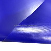 China Outdoor-Umbrella Blue PVC Tarpaulin for Rainproof and Sunlight Blocking Function for sale