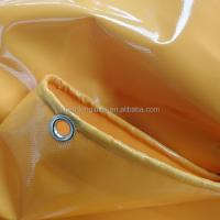 China Medium Weight Waterproof PVC Coated Canvas Tarpaulin Fabric 280-960gsm 2m-100m Width for sale