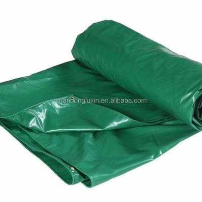 China Rainproof Prefabricated Green PVC Tarpaulin UV Resistant 0.8mm-1.50mm Heavy Duty Waterproof Outdoor Cover for sale