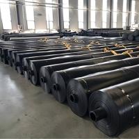 China ISO9001 HDPE Smooth Geomembrane 0.5mm-1.5mm Fish Pond Dam Liner Waterproof for sale
