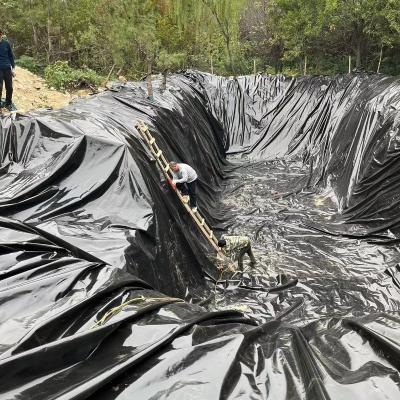 China 1.5mm HDPE Geomembrane Double Smooth Texture Pond Liner Industrial Grade 0.94 Density for sale