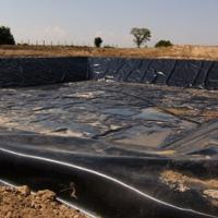 China Black HDPE Pond Liner 0.75mm-3mm Geomembrane Sheet for Fish Shrimp Pool Dam for sale