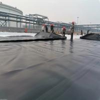 China ASTM GRI-GM13 1mm HDPE Geomembrane for Fish Pond and Landfill Applications for sale