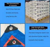 China Industrial Multi Purpose Moisture Proof Sun Proof PE Tarpaulin 2-12m Width 60-250gsm for sale