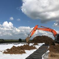China HDPE Geomembrane Liner 1m-8m Width for Mining Reservoir Dam Fish Pond Shrimp Farm for sale