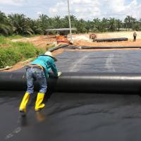 China 0.75mm to 3.00mm HDPE Smooth Geomembrane Liner for Aquaculture and Landfill for sale