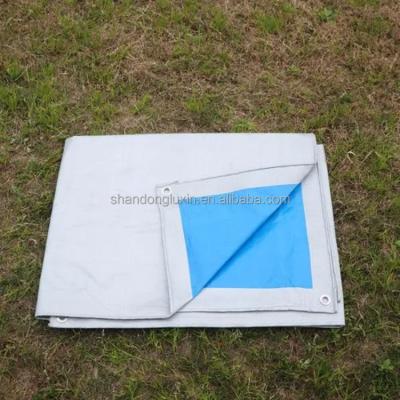China Coated PE Tarpaulin Heavy Duty Waterproof Tarp 50-300gsm HDPE Woven for Outdoor Protection for sale