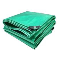 China Coated PE Tarpaulin Heavy Duty Waterproof Tarp 50-300gsm HDPE Woven for Outdoor Protection for sale