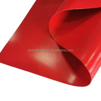 China Heavy Duty PVC Coated Polyester Tarpaulin 500gsm Waterproof Truck Tent Cover for sale