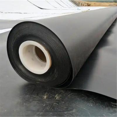 China 1mm HDPE Smooth Geomembrane Fish Pond Liner for Roof Waterproofing 6m Width for sale
