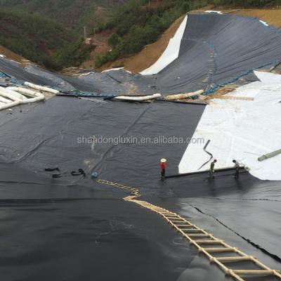 China ASTM GRI-GM13 HDPE Geomembrane Sheet 0.75mm-3mm for Aquaculture Pond Liner 1m-8m Width for sale