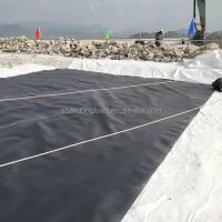 China ASTM GRI-GM13 HDPE Geomembrane Sheet 0.75mm-3mm for Aquaculture Pond Liner 1m-8m Width for sale