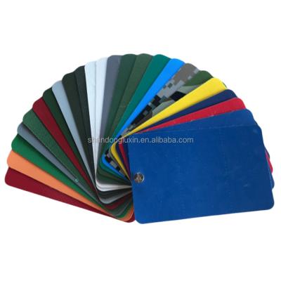 China Heavy Duty PVC Tarpaulin Fabric Roll Waterproof Anti UV 500D 1500D 280 960gsm for sale