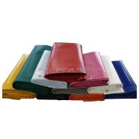 China Plaid PVC Tarpaulin Roll Waterproof Fire Resistant Ground Cover 280gsm 2m Width for sale