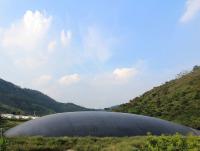 China Double Smooth HDPE Geomembrane 1.5mm for Fish Pond Liner Waterproof Pond Liner for sale