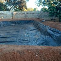 China HDPE Smooth Geomembrane 0.3mm 0.5mm 0.8mm Fish Pond Liner Aquaculture Waterproof for sale