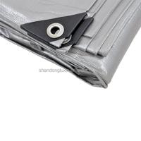 China Heavy Duty PE Tarpaulin Cover Waterproof 600°C Heat Sealed 120-240 gsm for Outdoor Protection for sale