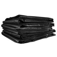 China Black PE Tarpaulin Waterproof Dustproof Cover 3x4m 4x5m 4x6m Heavy Duty Outdoor for sale
