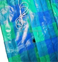 China 2-12m Width PE Tarpaulin for Truck Cover Cargo Cover 100% Waterproof Stripe Style 60-250gsm for sale