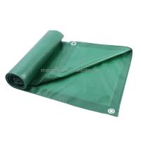 China Custom PVC Coated Waterproof Tarpaulin Canvas for Truck Cover 500gsm 0.45mm for sale