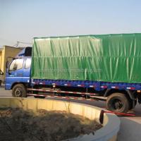 China Waterproof PVC Tarpaulin Blue Dustproof Poly Tarp 280-960gsm for Truck Goods Cover for sale