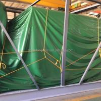 China PVC Tarpaulin Plaid Style Flame Retardant Waterproof Fabric 500D-1500D 280-960gsm for Fish Pond for sale