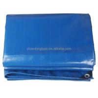 China PVC Coated Waterproof Tarpaulin 280-960gsm Medium Weight Blue Green All Weather Cover for sale
