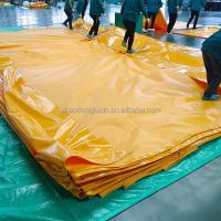 China UV Stabilized PVC Coated Tarpaulin 500gsm Heavy Duty Truck Mesh Waterproof Ventilated Cover for sale