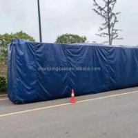 China Heavy Duty PE Tarpaulin Tent Fireproof Waterproof 100m Width Industrial Roofing for sale