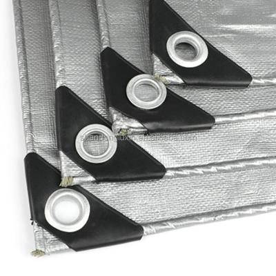 China PE Coated Waterproof Tarpaulin Heavy Duty 6x8m for Tents Awning Roof Covering for sale