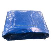 China Printed 50gsm Blue PE Tarpaulin Flexible Lightweight Waterproof 2-12m Width for sale