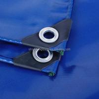 China Blue Silver PE Tarpaulin Sheets 100m Waterproof Tear Resistant Outdoor Protection for sale
