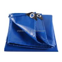 China Blue Silver PE Tarpaulin Sheets 100m Waterproof Tear Resistant Outdoor Protection for sale