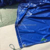China Woven Coated PE Tarpaulin Tent Cover 50-300 GSM UV Treated Orange for sale