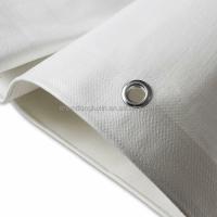 China Heavy Duty Waterproof PE Tarpaulin Rolls 50-300gsm HDPE Woven with LDPE Coating Anti UV for sale