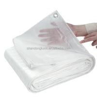 China Heavy Duty Waterproof PE Tarpaulin Rolls 50-300gsm HDPE Woven with LDPE Coating Anti UV for sale