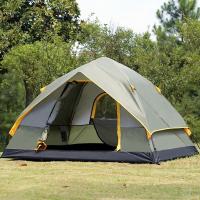 China 4 Person Camping Aluminum Outdoor Tent with Original Hexagonal/Diamond Ground Nail for sale