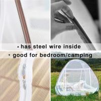 China Outdoor Summer Portable Double Door Bed Canopy Folded Design Mosquito Net Tent for Home for sale