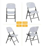 China Customized Color 88*45*50cm Blow Moulded Plastic Folding Chair for Events for sale