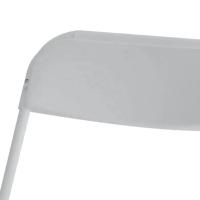 China 81*42*39cm Heavy Duty Fan Back White Plastic Folding Chair for Workshop Applications for sale