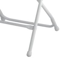 China 81*42*39cm Heavy Duty Fan Back White Plastic Folding Chair for Workshop Applications for sale