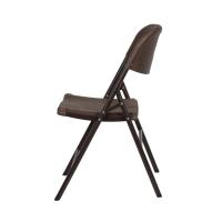 China Brown Plastic Weaving Rattan Chair Customized Logo Outdoor Adjustable Folding Chairs for sale