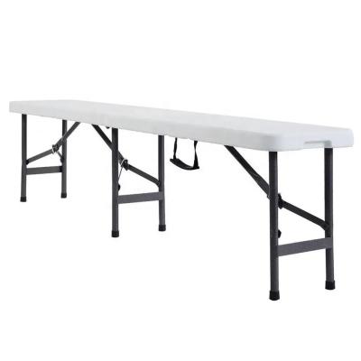 China Modern Design 6FT Folding In Half Bench with Plastic Panel White or Customized Color for sale