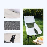 China Outdoor Furniture 2024 Portable Foldable Steel Small Moon Chair with Customized Style for sale