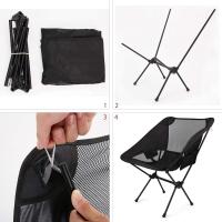 China Outdoor Furniture 2024 Portable Foldable Steel Small Moon Chair with Customized Style for sale