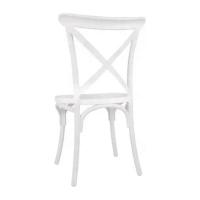 China Modern Style Plastic Cross Back Chair Perfect for Weather Outdoor Furniture Market for sale