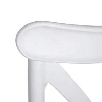 China Modern Style Plastic Cross Back Chair Perfect for Weather Outdoor Furniture Market for sale