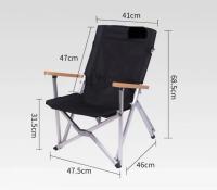 China Outdoor Portable Aluminum Picnic Folding Chairs with Customized Bag and Modern Design for sale